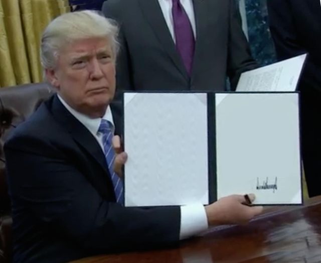 Trump Bill Signing MEME Generator - Create Trump Bill Signing Memes ...